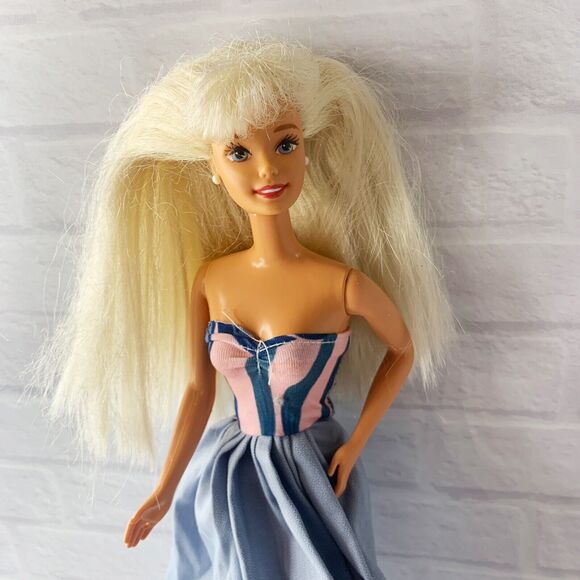Barbie | Toys | Barbie Doll 9s Superstar Era Blonde Bangs Bent Arms ...
